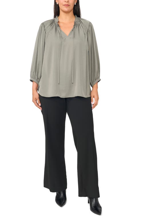 VINCE CAMUTO Vince Camuto Raglan Sleeve Tie Neck Peasant Blouse